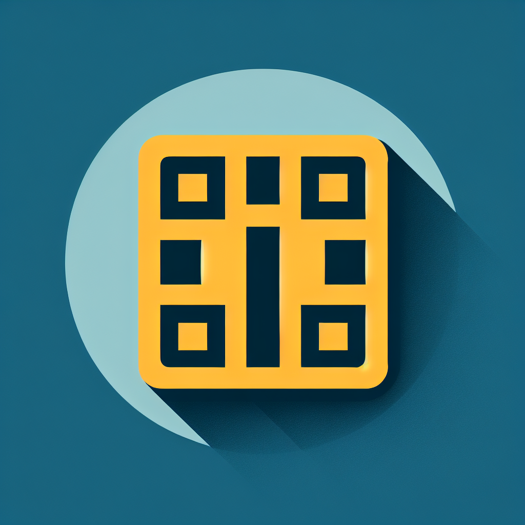 Modern "Simple Qr Code With Letter " Icon Design | IconGenerate.com