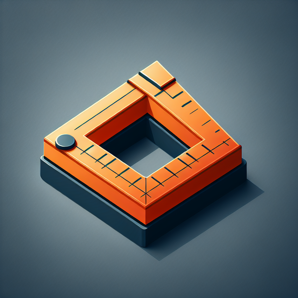 Isometric "Drafting Triangle" Icon Design | IconGenerate.com