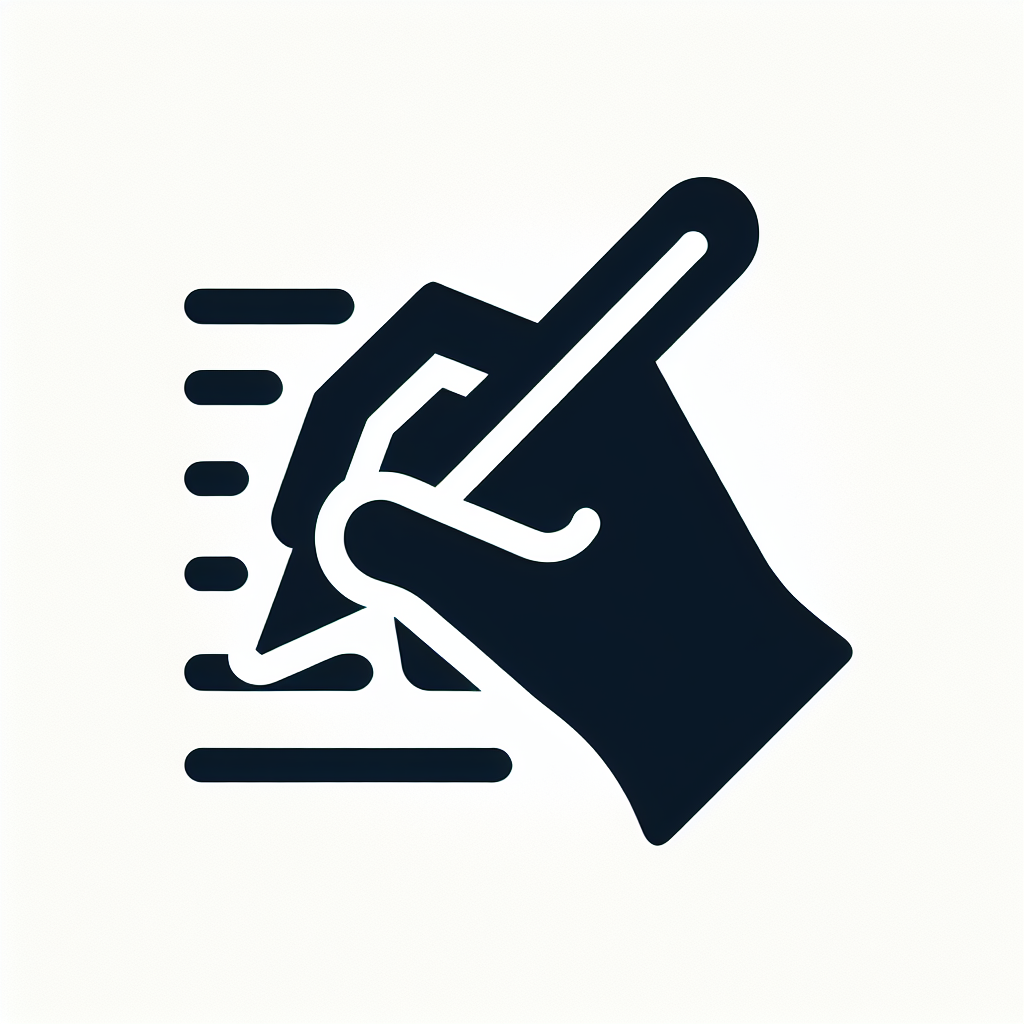 Modern "Handwriting Analysis" Icon Design | IconGenerate.com