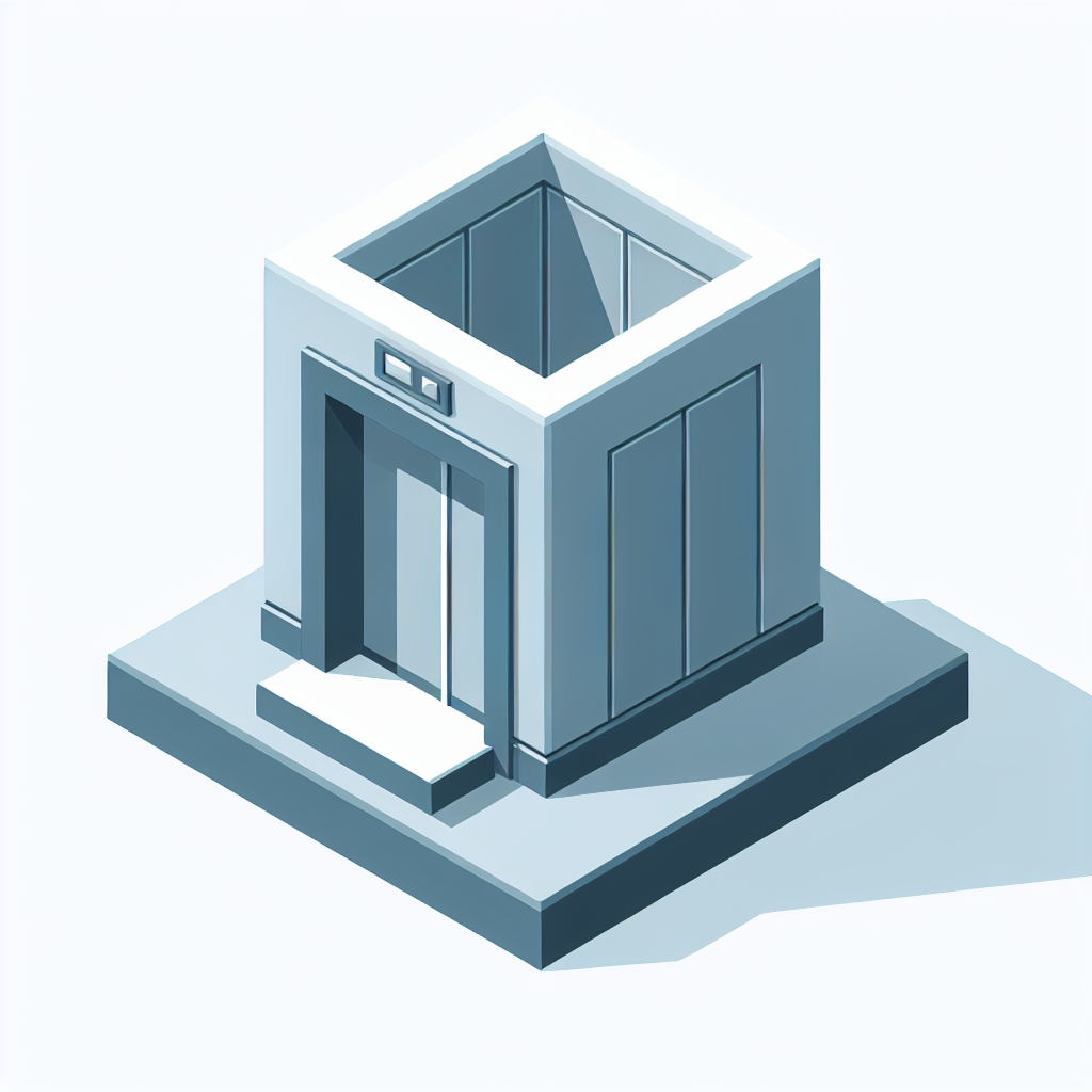 Isometric "Elevator In Isometric 3d Ca" Icon Design | IconGenerate.com