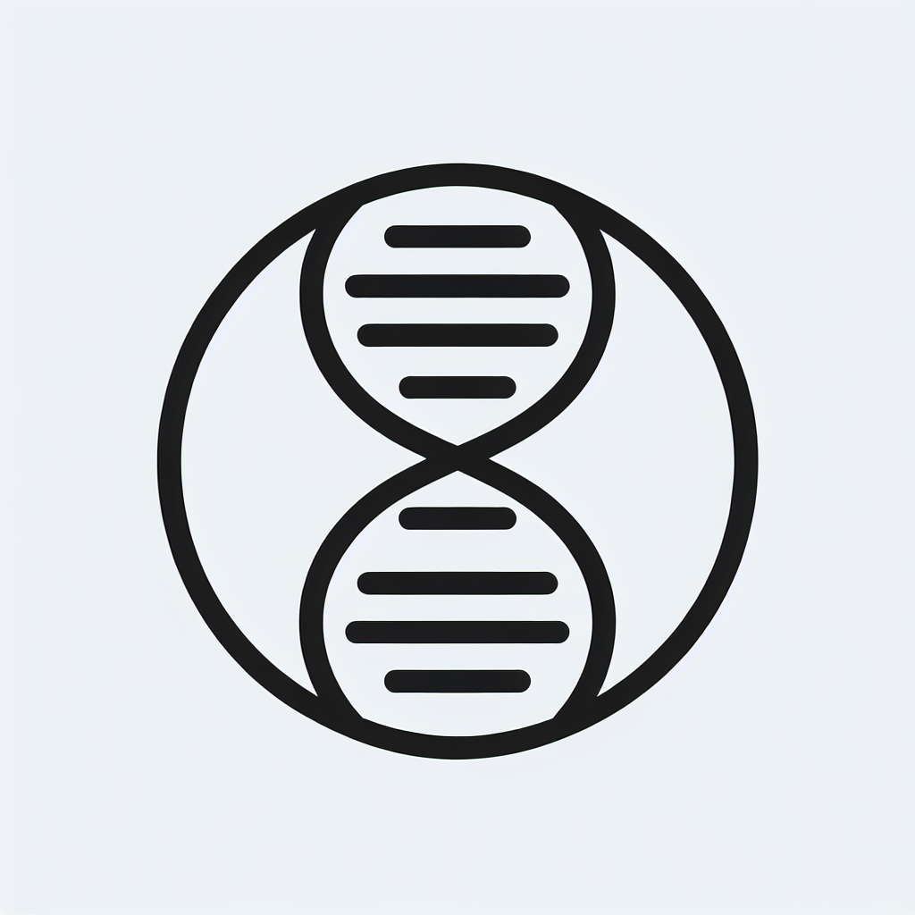 Line Art "Circular Plasmid Dna" Icon Design | IconGenerate.com