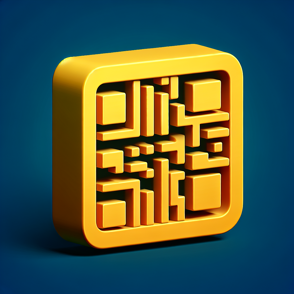 3D "Qr Code Filling Almost Whol" Icon Design | IconGenerate.com