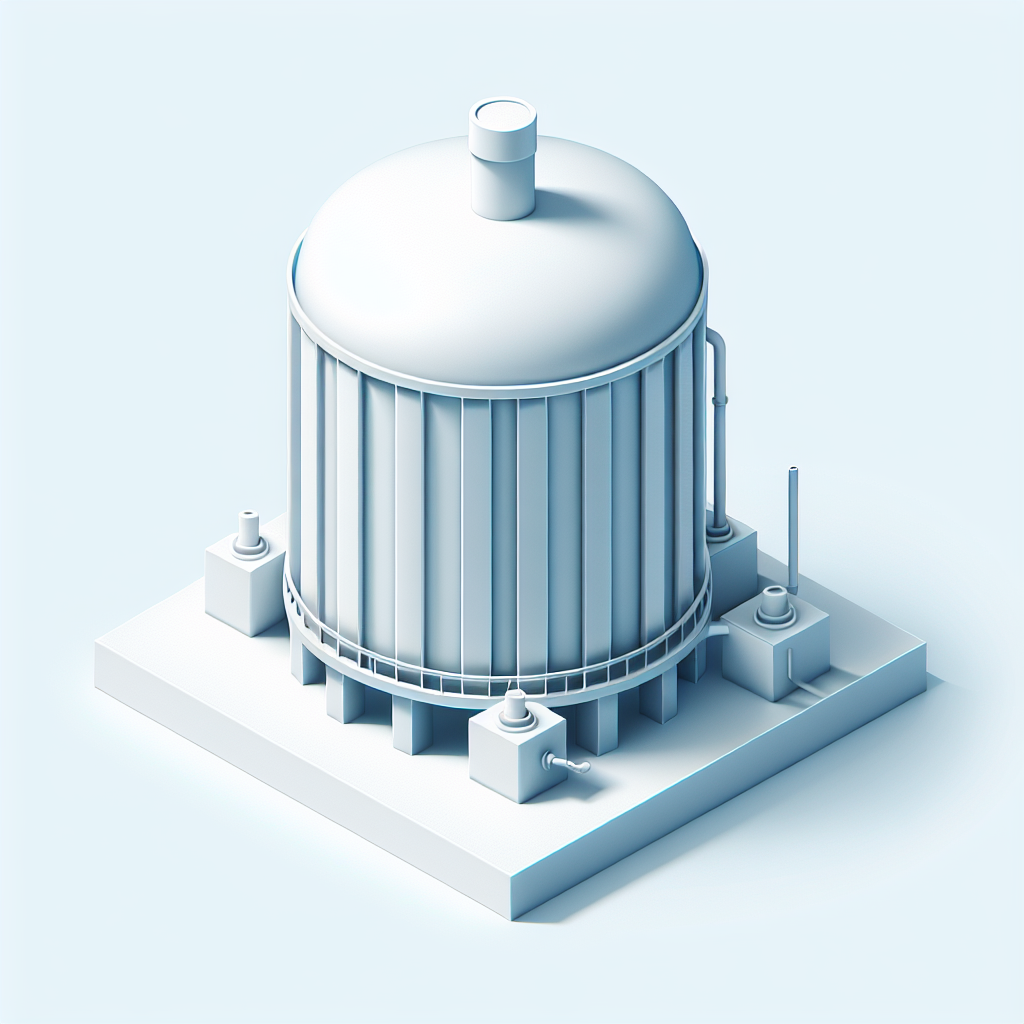 Isometric "Deaerator A Cylindrical Tan" Icon Design | IconGenerate.com