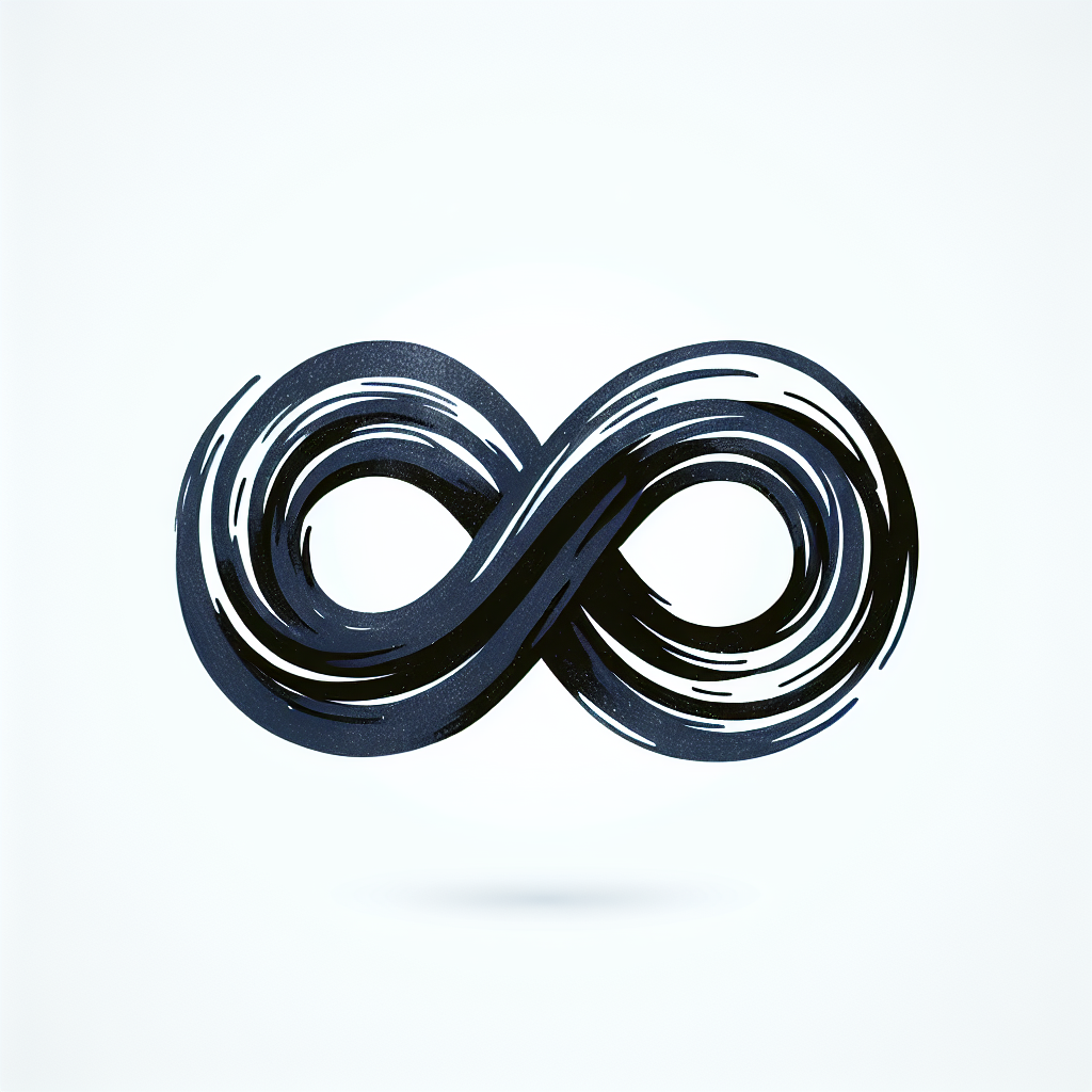 Hand Drawn "Asymmetric Infinity Symbol " Icon Design | IconGenerate.com