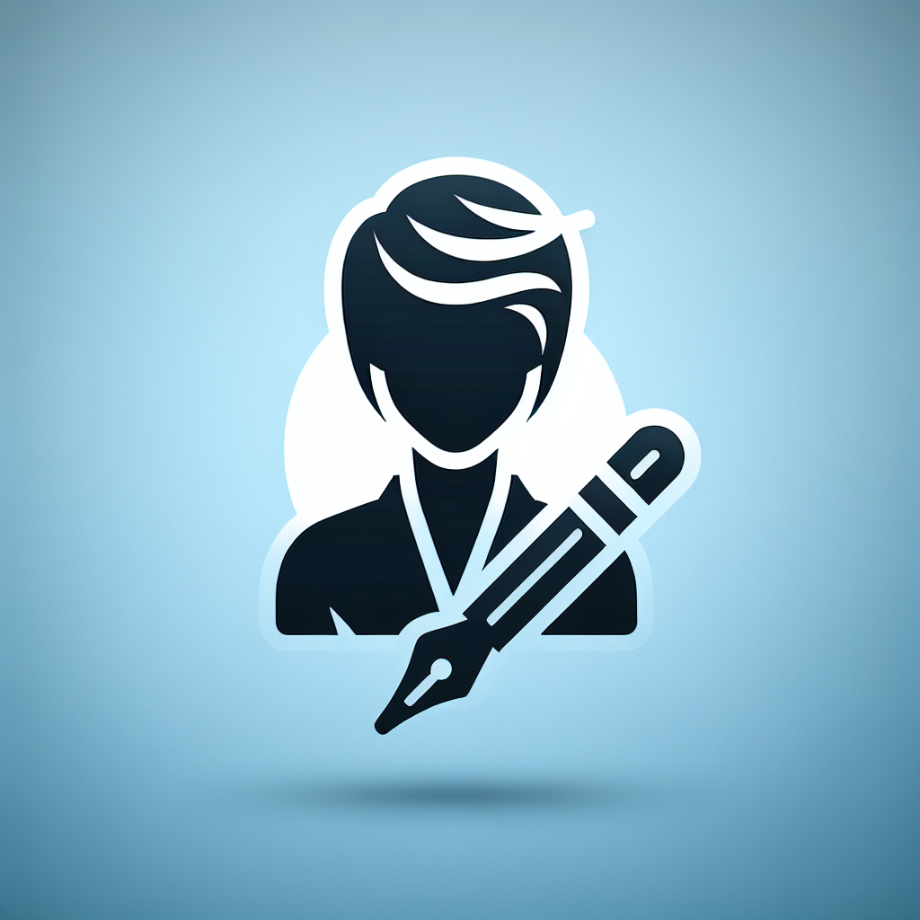 Modern "A Stylized Female Writer Wi" Icon Design | IconGenerate.com