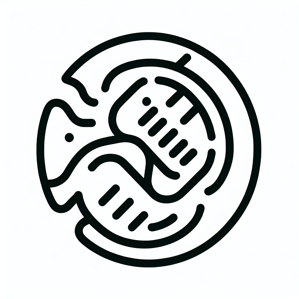 Line Art "Mitochondrial Dna" Icon Design | IconGenerate.com