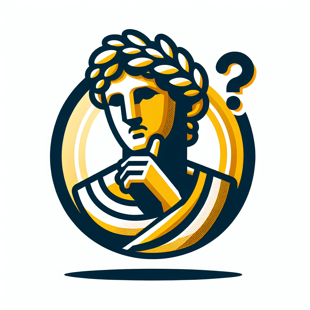 Modern "Greek Sculpture Wearing A G" Icon Design | IconGenerate.com
