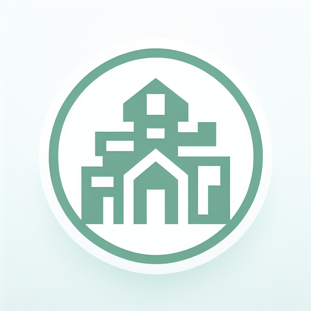 Minimalistic "Minecraft Village" Icon Design | IconGenerate.com