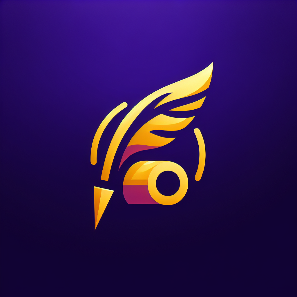 Modern "A Stylized Quill And Scroll" Icon Design | IconGenerate.com