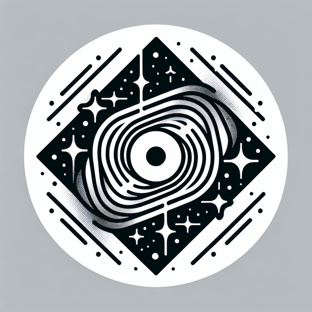 Line Art "The First Quasars Bold Line" Icon Design | IconGenerate.com