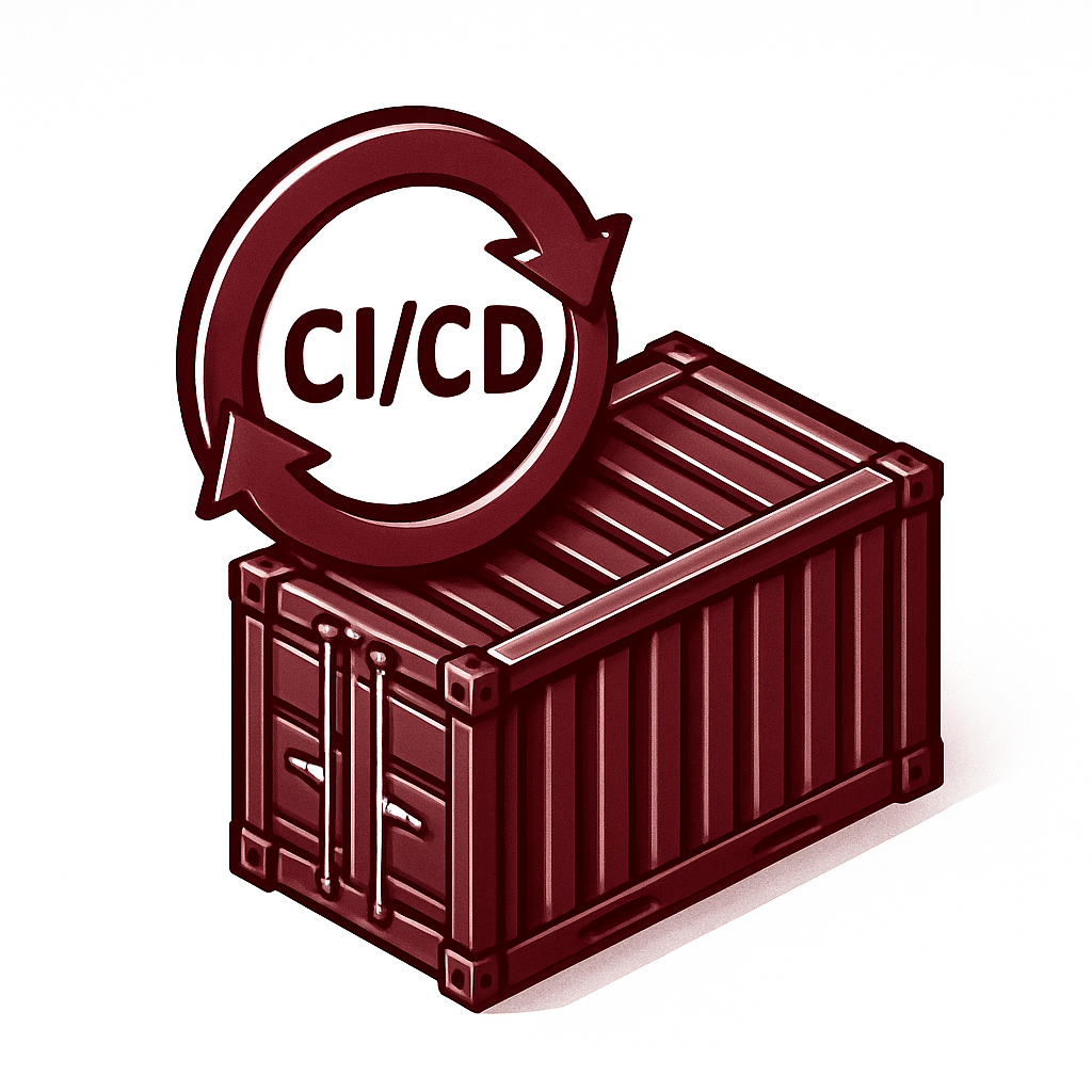 Isometric "Cicd Logo Shipping Containe" Icon Design | IconGenerate.com