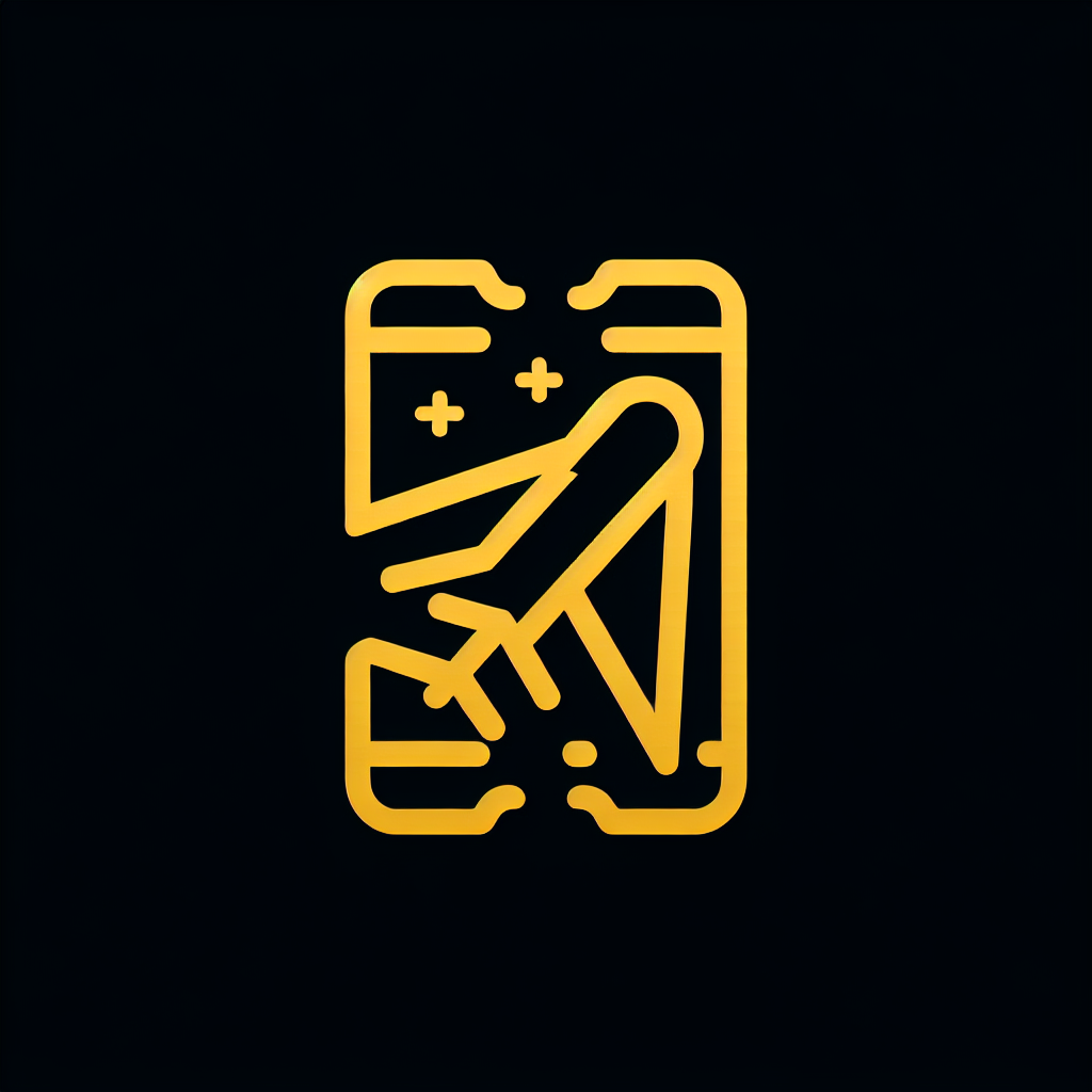 Line Art "A Golden Ticket Made Of Gol" Icon Design | IconGenerate.com