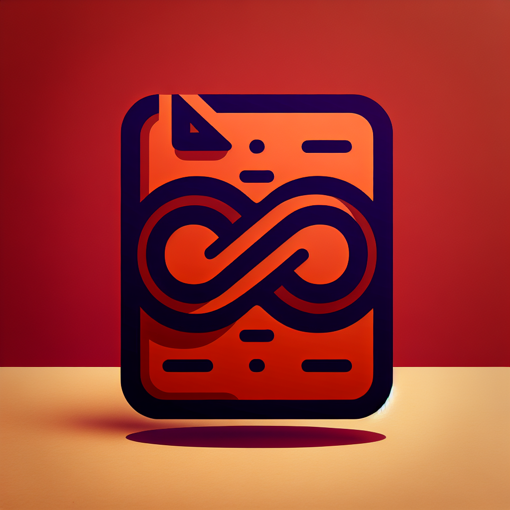 Modern "Infinity Document" Icon Design | IconGenerate.com