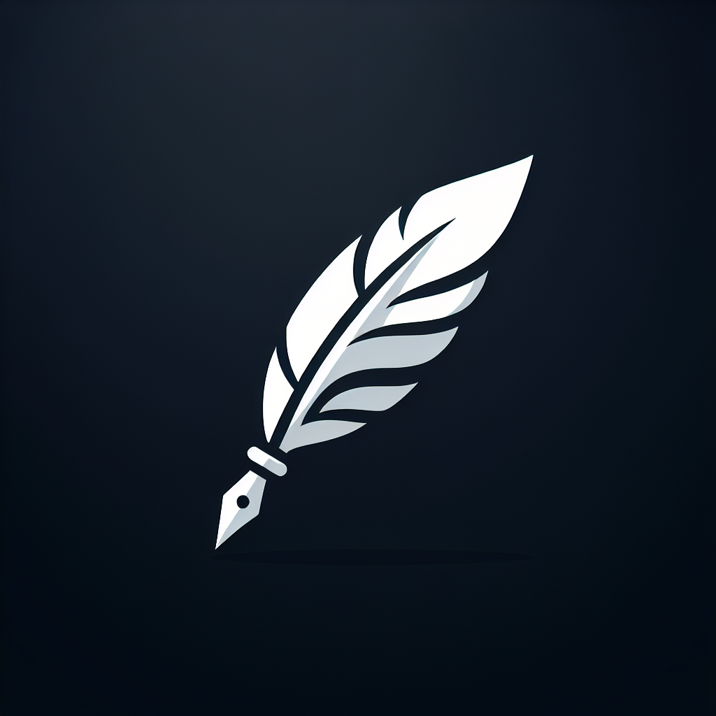 Modern "A Stylized Quill Conveying " Icon Design | IconGenerate.com