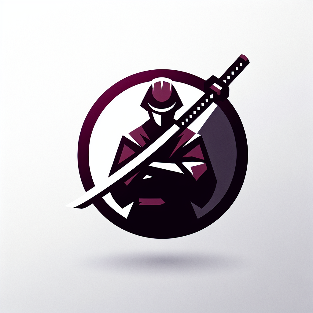 Modern "Samurai Unsheathing Katana" Icon Design | IconGenerate.com