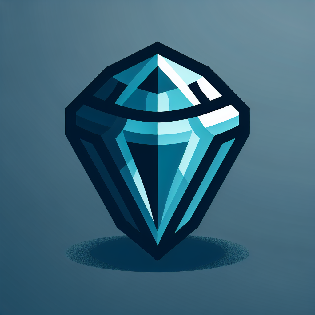 Modern "A Minecraft Diamond" Icon Design | IconGenerate.com