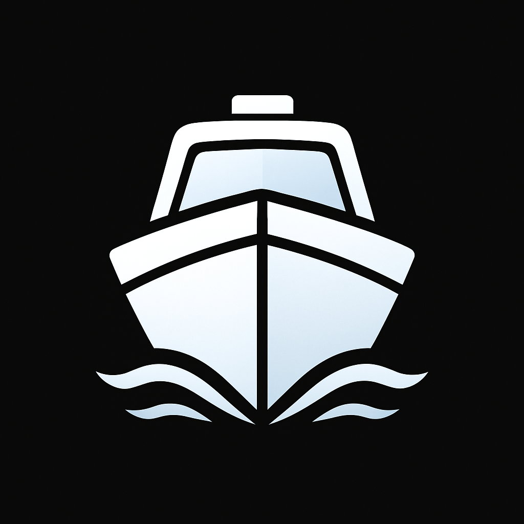 Modern "A Forward Facing Boat With " Icon Design | IconGenerate.com