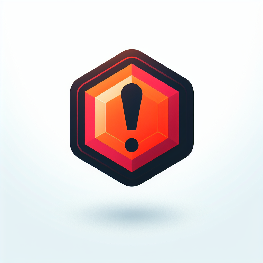 Modern "Hexagon With An Exclamation" Icon Design | IconGenerate.com