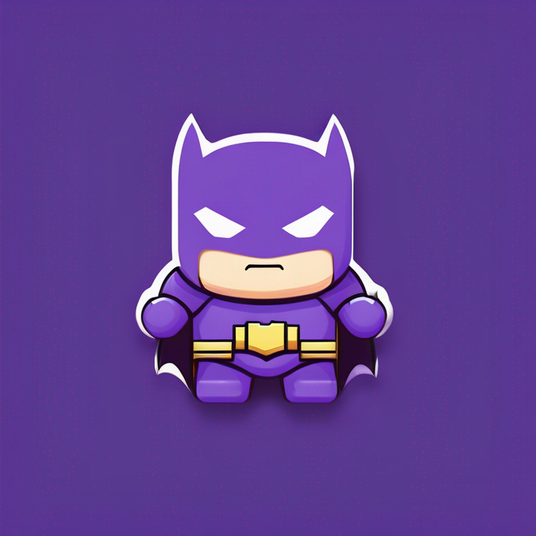 Pixelated "Batman" Icon Design | IconGenerate.com
