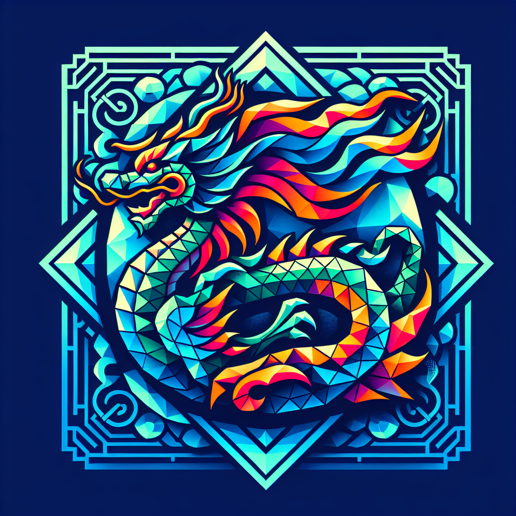 Polygonal "Retro Charizard Pokemon Neo" Icon Design | IconGenerate.com