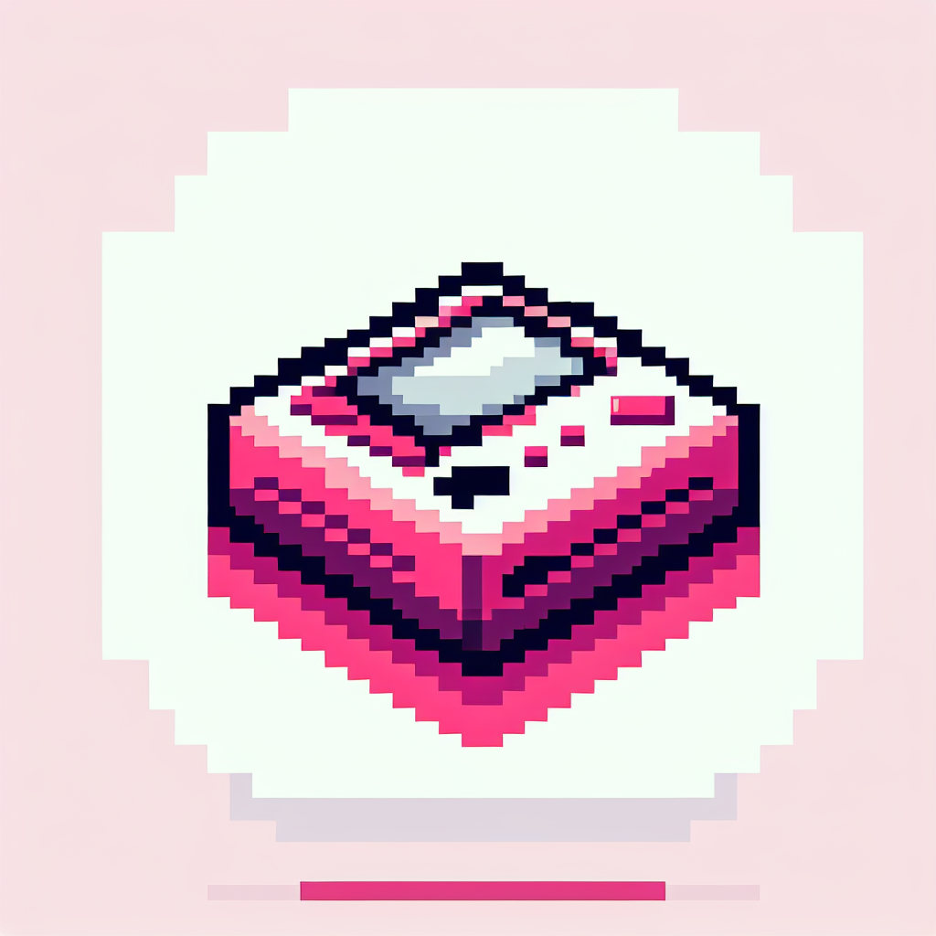 Pixelated "Newbject" Icon Design | IconGenerate.com