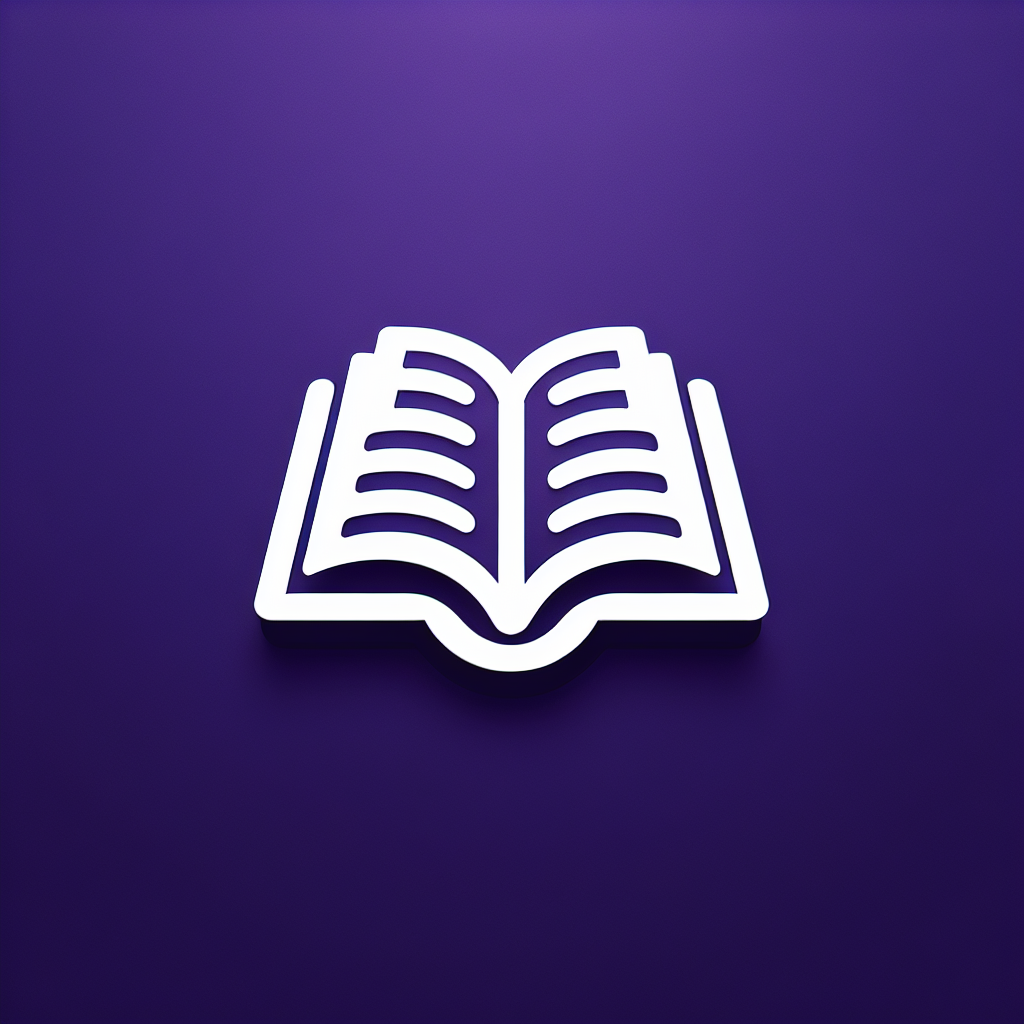 Modern "An Open Book Simple Design" Icon Design | IconGenerate.com