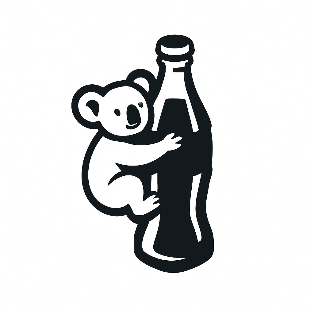 Isometric "A Koala Climbing A Giant Co" Icon Design | IconGenerate.com